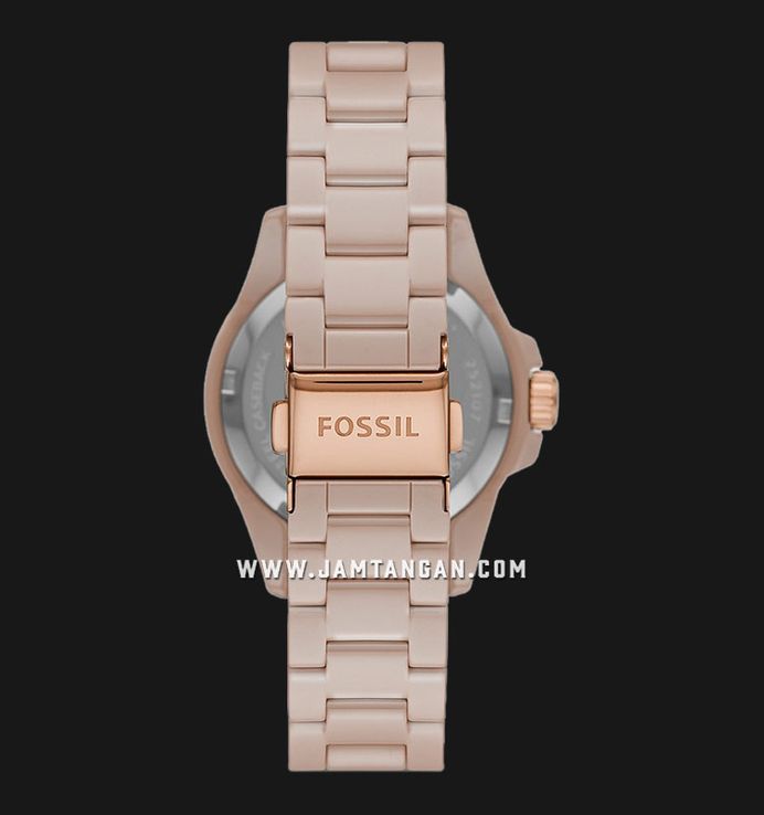 Fossil FB-01 CE1111 Ladies Brown Dial Salted Caramel Ceramic Strap ...