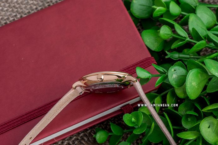 Fossil Jacqueline ES3988 White Dial Rosegold Blush Leather Strap ...