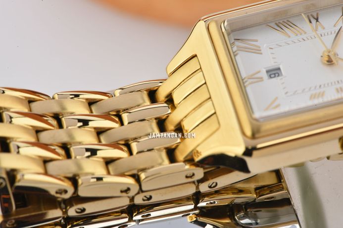 Fossil Raquel ES5220 Ladies White Dial Gold Stainless Steel Strap ...