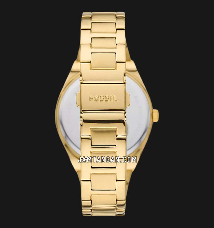 Fossil Scarlette ES5299 Ladies Gold Dial Gold Stainless Steel Strap ...