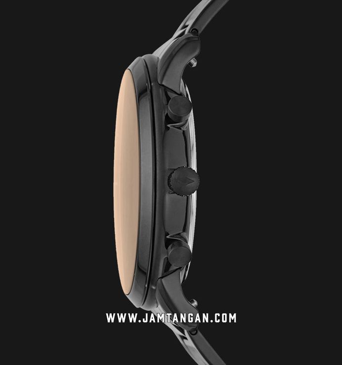 Fossil Neutra FS5525 Chronograph Black Dial Black Stainless Steel Strap ...