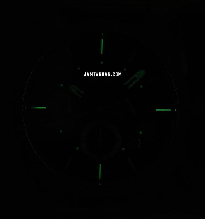 Fossil Machine FS6079 Chronograph Green Dial Stainless Steel Strap ...