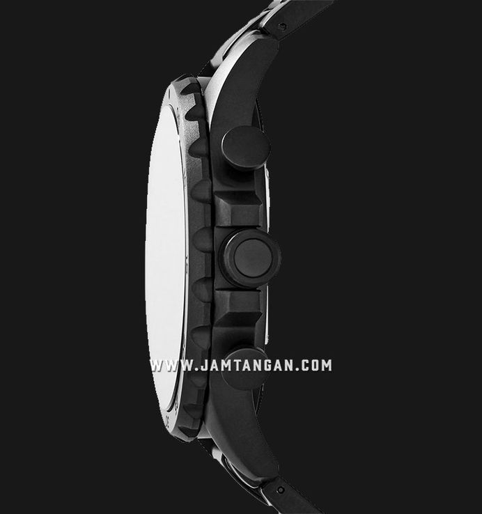 Fossil Nate JR1401 Chronograph Black Dial Stainless Steel Strap ...