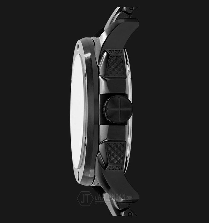 Fossil ME3080 Modern Machine Automatic Black Stainless Steel Watch ...