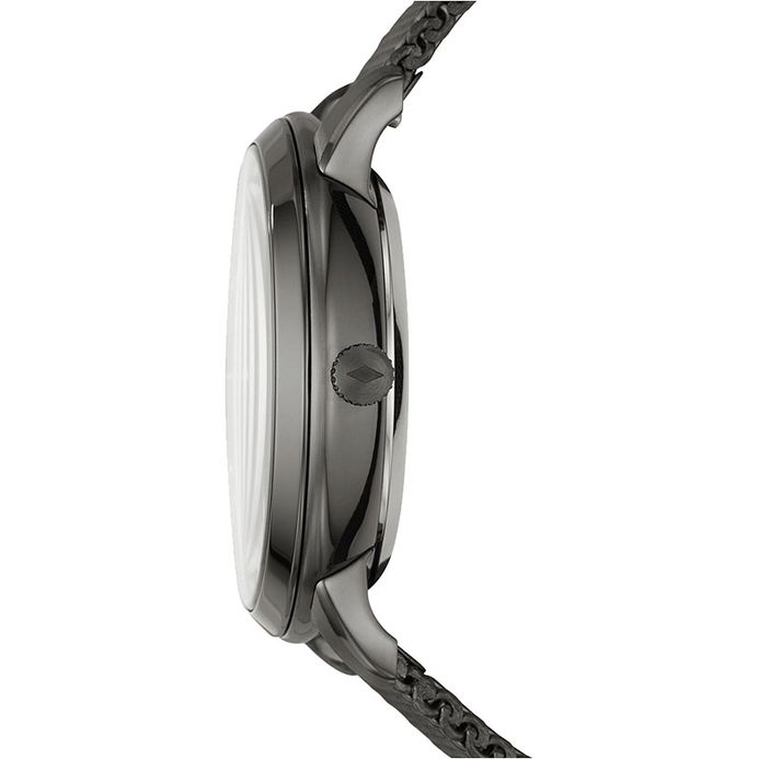 Fossil Neutra ME3185 Automatic Skeleton Dial Black Mesh Strap ...