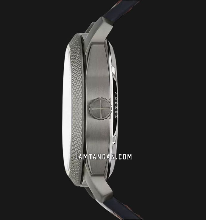 Fossil Machine ME3254 Men Automatic Skeleton Grey Dial Brown Leather ...