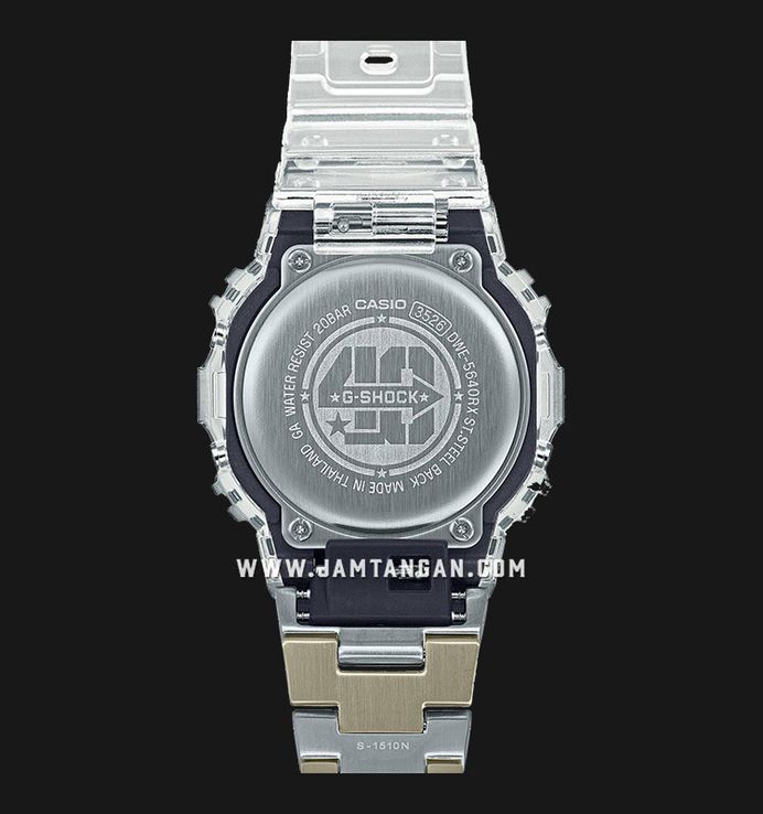 Casio G-Shock DWE-5640RX-7DR 40th Anniversary Clear Remix Digital Dial ...