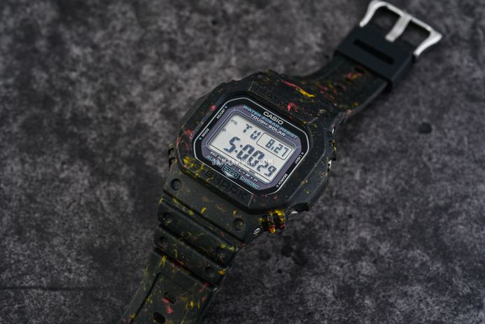 Casio G-Shock G-5600BG-1 G-5600BG-1DR Celebrate The G-SHOCK Birthday Tough Solar Digital Dial ...