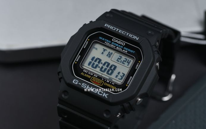 Casio G-Shock G-5600UE-1 G-5600UE-1DR Square Tough Solar Digital Dial ...