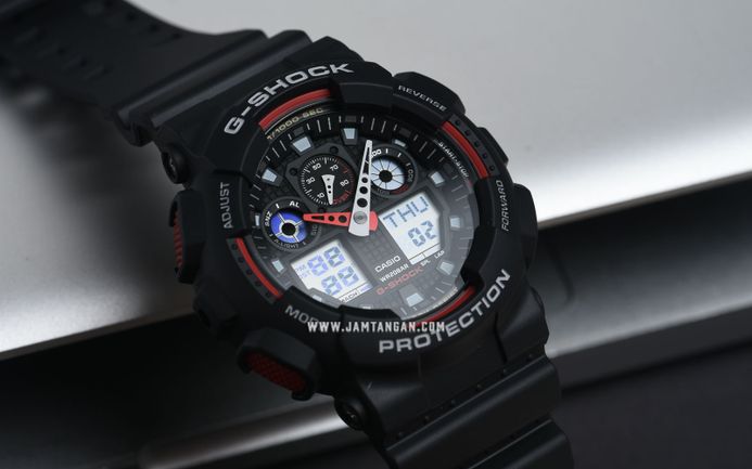 Casio G-Shock G-Classic GA-100-1A4 GA-100-1A4DR Analog-Digital Dial ...