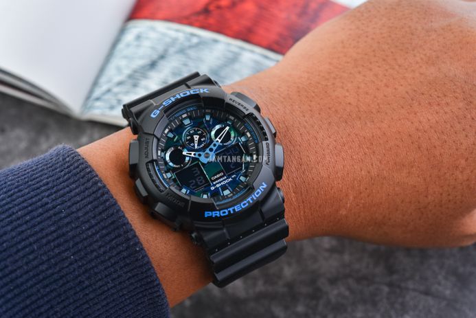 Casio G-Shock GA-100CB-1A GA-100CB-1ADR Standard Digital Analog Dial ...