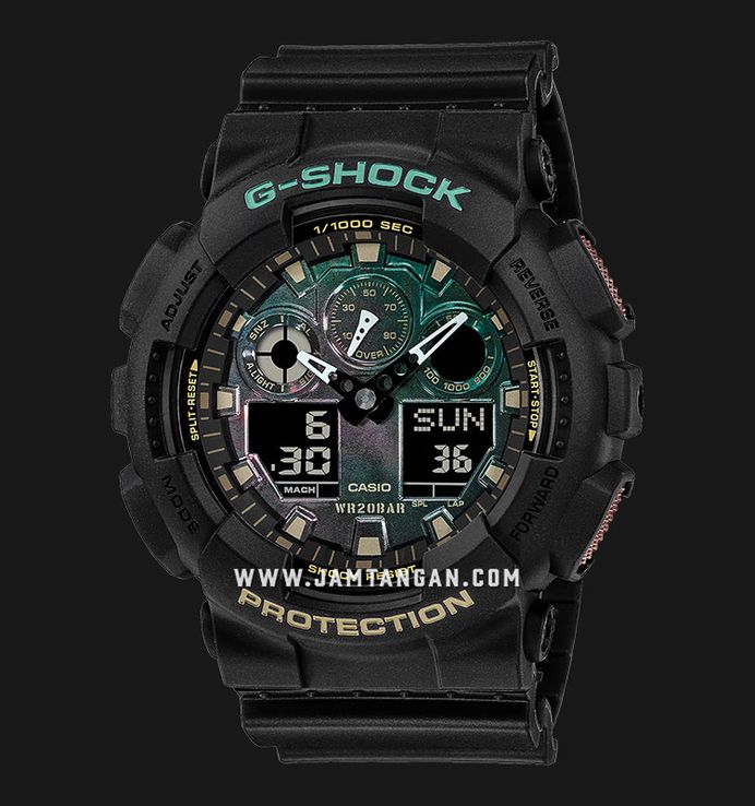 Casio G-Shock GA-100RC-1A GA-100RC-1ADR Teal And Brown Series Digital ...