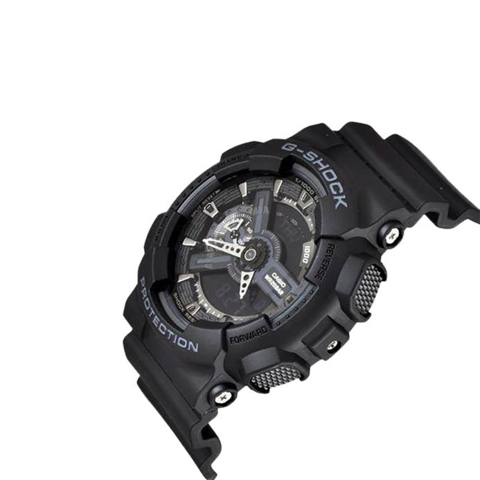 Casio G-Shock GA-110-1B GA-110-1BJF Men Black Digital Analog Dial Black Resin Band (JDM ...