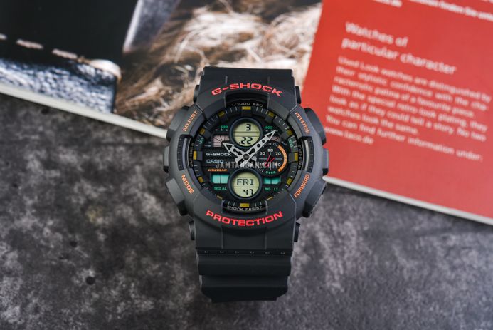 Casio G-Shock GA-140-1A4 GA-140-1A4DR Retro 90s Men Digital Analog Dial ...
