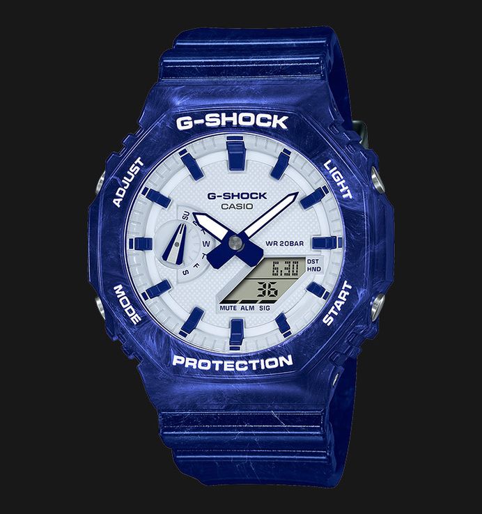 Casio G-Shock GA-2100BWP-2A GA-2100BWP-2ADR CasiOak Chinese Porcelain ...