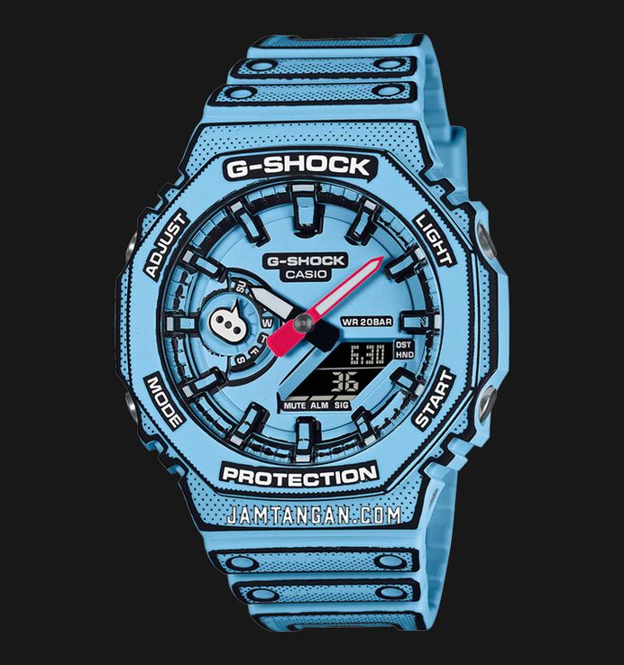Casio G-Shock GA-2100MNG-2A GA-2100MNG-2ADR CasiOak Manga Theme Series ...