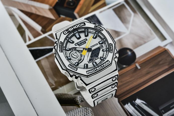 Casio G-Shock GA-2100MNG-7A GA-2100MNG-7ADR CasiOak Manga Theme Series ...