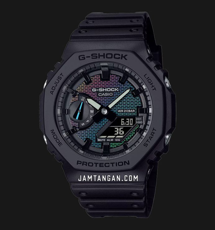 Casio G-Shock GA-2100RW-1A GA-2100RW-1ADR CasiOak Rainbow Brick Wall ...