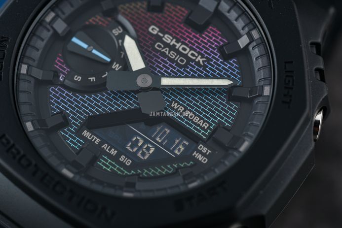 Casio G-Shock GA-2100RW-1A GA-2100RW-1ADR CasiOak Rainbow Brick Wall ...