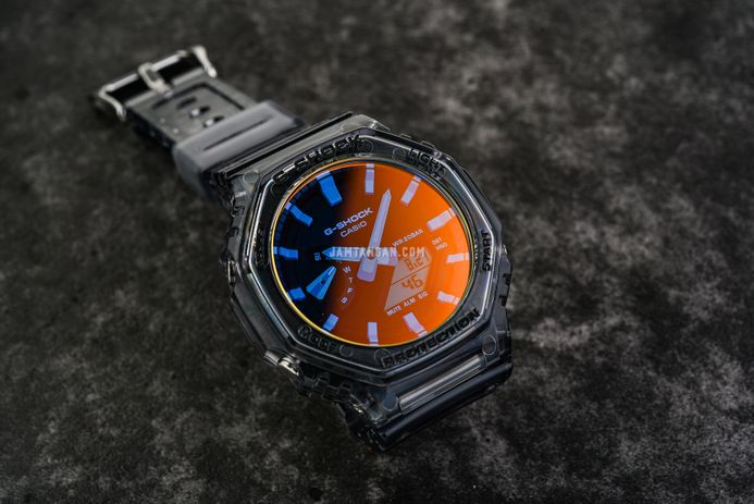 Casio G-Shock GA-2100TLS-8A GA-2100TLS-8ADR CasiOak Beach Time Lapse ...