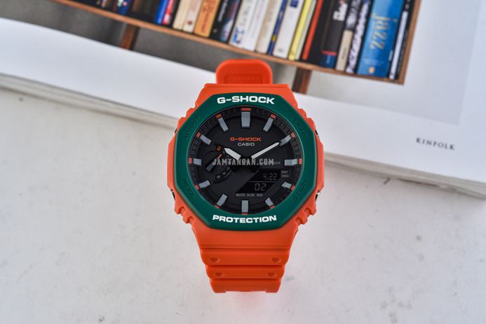 Casio G-Shock GA-2110SC-4A GA-2110SC-4ADR CasiOak Two Tone Bezel Black ...