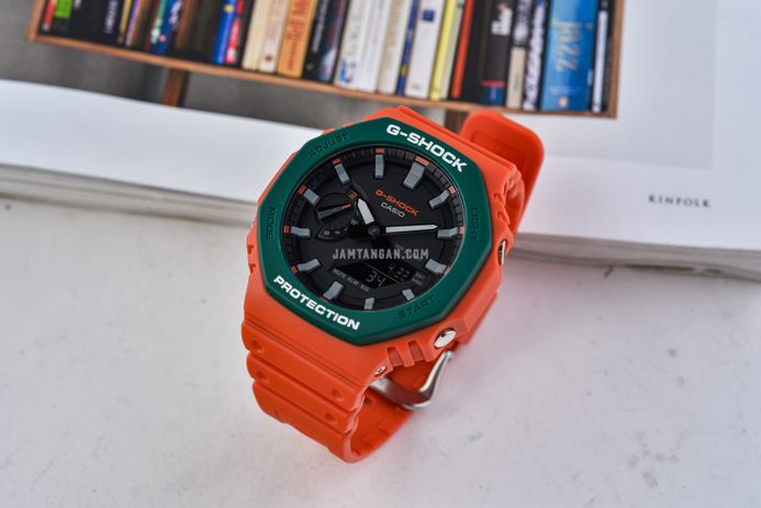 Casio G-Shock GA-2110SC-4A GA-2110SC-4ADR CasiOak Two Tone Bezel Black ...