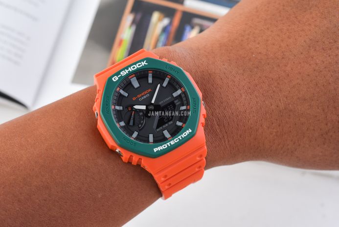 Casio G-Shock GA-2110SC-4A GA-2110SC-4ADR CasiOak Two Tone Bezel Black ...