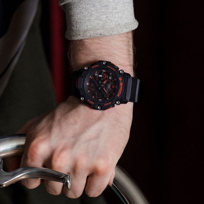 Casio G-Shock GA-2200BNR-1A GA-2200BNR-1ADR Ignite Red Series Digital ...