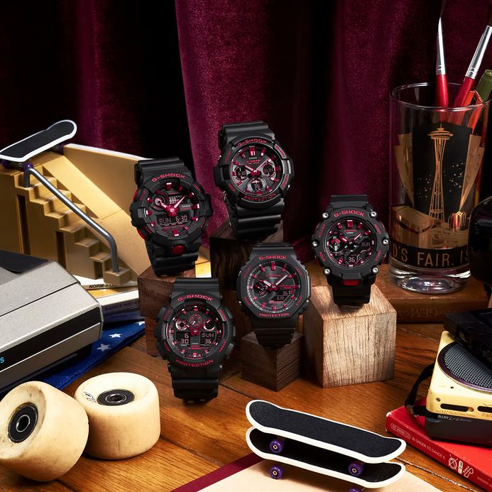 Casio G-Shock GA-2200BNR-1A GA-2200BNR-1ADR Ignite Red Series Digital ...