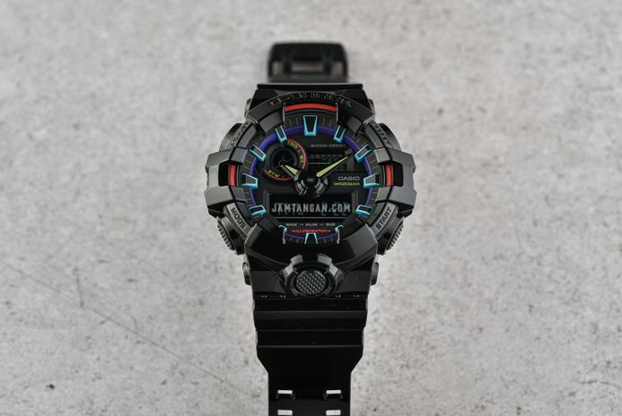 Casio G-Shock GA-700RGB-1A GA-700RGB-1ADR Virtual Rainbow Digital ...