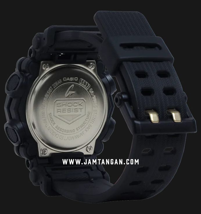 Casio G-Shock GA-900AG-1ADR Garish Gold Digital Analog Dial Black Resin ...