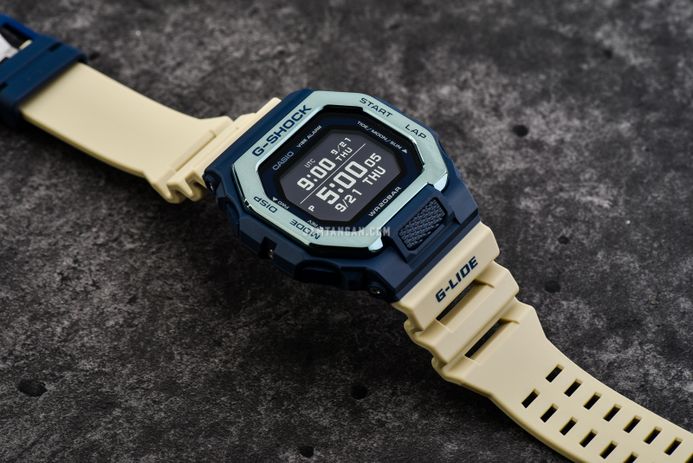 Casio G-Shock GBX-100TT-2 GBX-100TT-2JF G-Lide Men Digital Dial Beige Resin Band (JDM ...