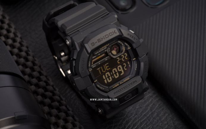 Casio G-Shock GD-350-1B GD-350-1BDR Men Digital Dial Black Resin Band ...