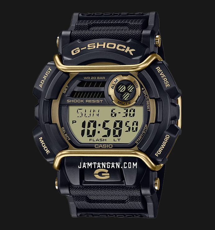 Casio G-Shock GD-400GB-1B2DG Digital Analog Dial Black Resin Band | Jamtangan.com