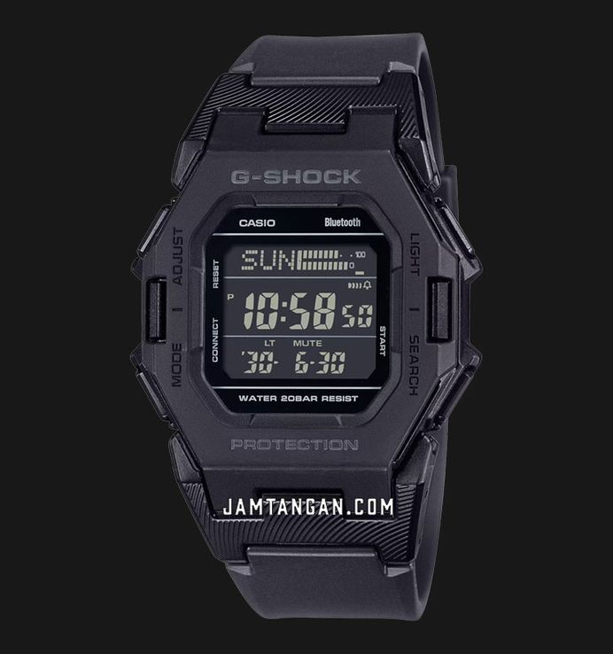 Casio G-Shock GD-B500-1 GD-B500-1DR Compact Digital Dial Black Resin ...