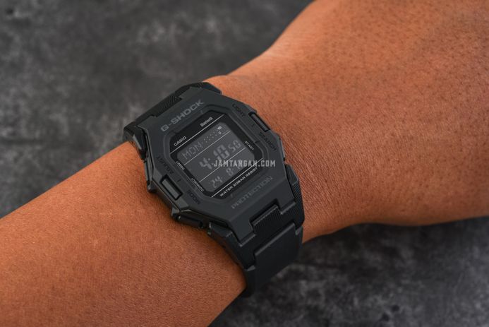 Casio G-Shock GD-B500-1 GD-B500-1DR Compact Digital Dial Black Resin ...