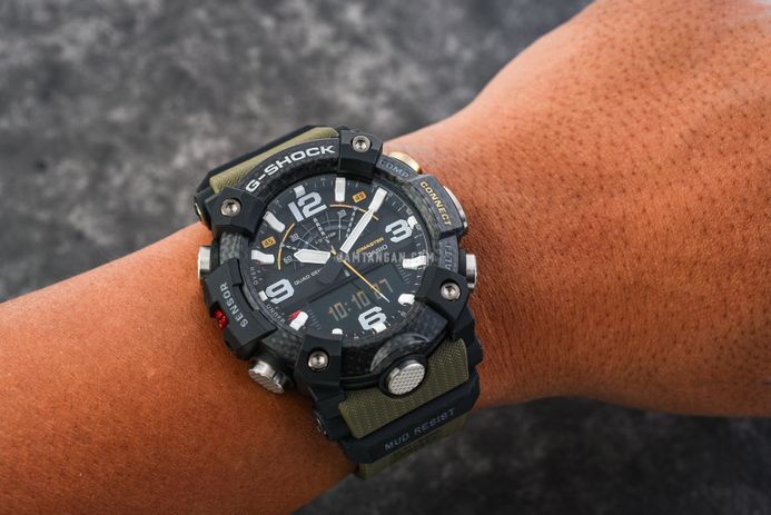 Casio G-Shock Mudmaster GG-B100-1A3 GG-B100-1A3DR Master Of G Digital Analog Dial Green Olive ...