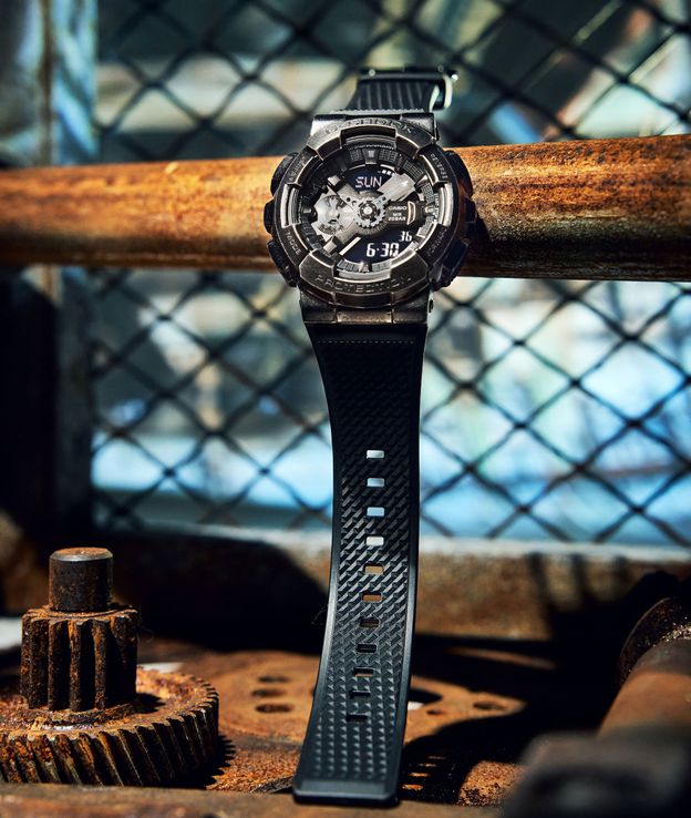 Casio G-Shock GM-110VB-1A GM-110VB-1AJR Steampunk Series Digital Analog Dial Black Resin Band ...