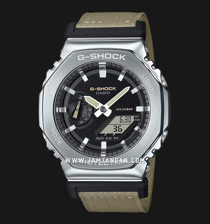 Casio G-Shock GM-2100C-5ADR CasiOak Utility Metal Covered Series Digi ...