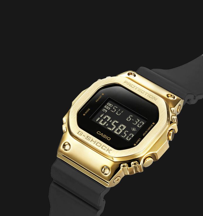 Casio G-Shock GM-5600G-9 GM-5600G-9DR Digital Dial Black Resin Strap ...