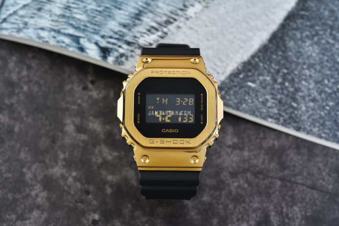 Casio G-Shock GM-5600G-9 GM-5600G-9DR Digital Dial Black Resin Strap ...