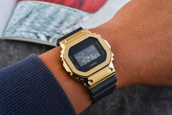 Casio G-Shock GM-5600G-9 GM-5600G-9DR Digital Dial Black Resin Strap ...