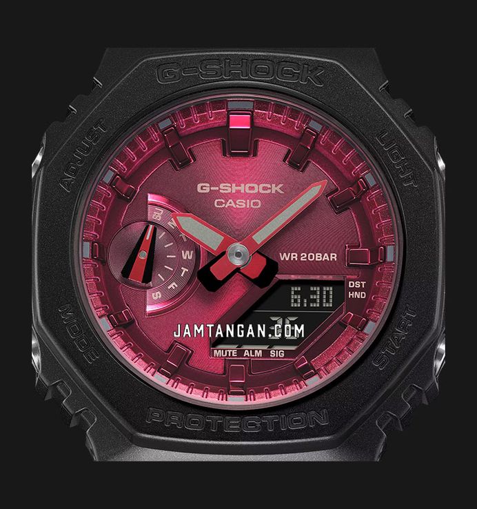 Casio G-Shock GMA-S2100RB-1A GMA-S2100RB-1ADR CasiOak Red And Black ...