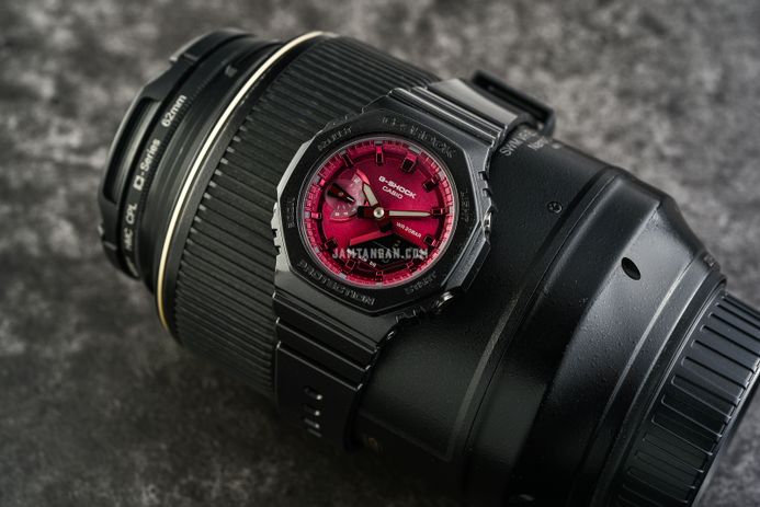 Casio G-Shock GMA-S2100RB-1A GMA-S2100RB-1ADR CasiOak Red And Black ...