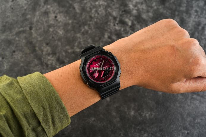 Casio G-Shock GMA-S2100RB-1A GMA-S2100RB-1ADR CasiOak Red And Black ...