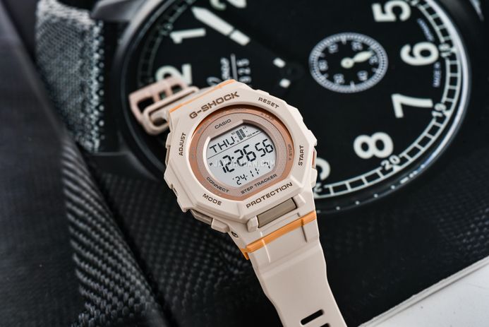 Casio G-Shock GMD-B300-4 GMD-B300-4JF G-Squad Step Tracker Digital Dial Beige Resin Band (JDM ...