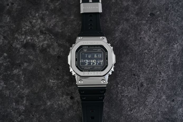 Casio G-Shock GMW-B5000-1 GMW-B5000-1JF Square Tough Solar Black ...