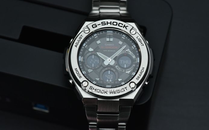 Casio G-Shock G-Steel GST-S110D-1A GST-S110D-1ADR Tough Solar Digital ...