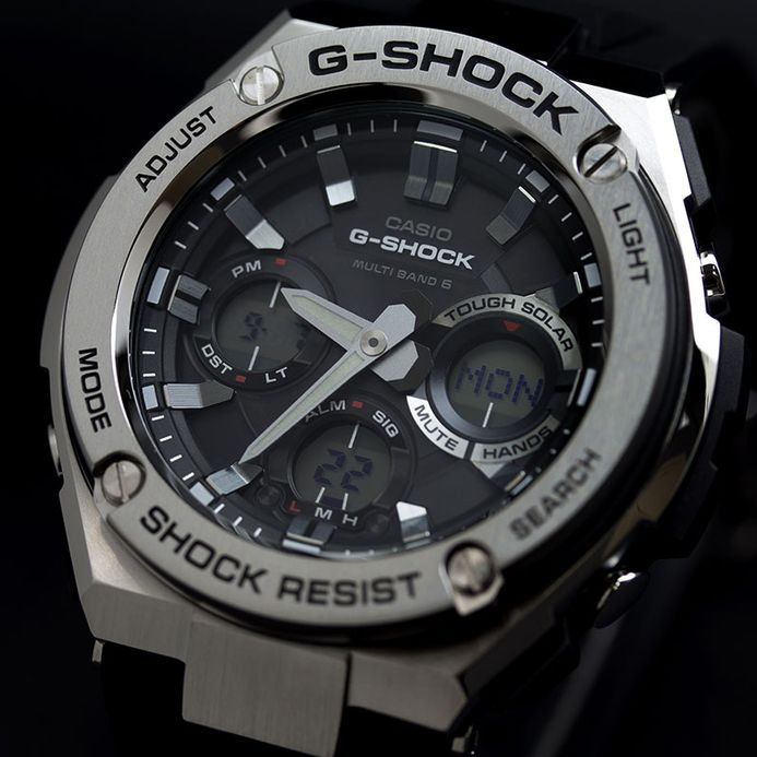 Casio G-Shock G-Steel GST-W110-1A GST-W110-1AJF Tough Solar Digital ...