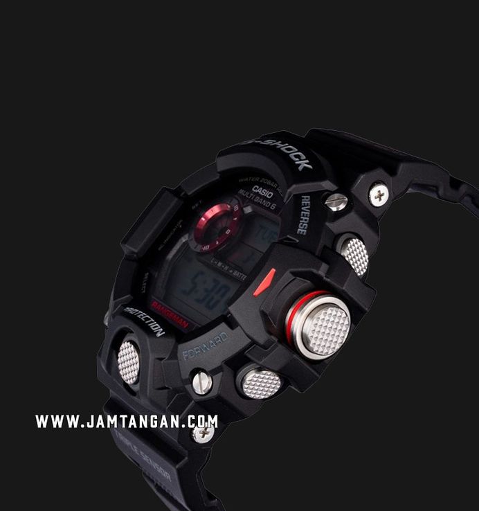 Casio G-Shock RANGEMAN GW-9400-1 GW-9400-1DR Master Of G Tough Solar Digital Black Resin Band ...